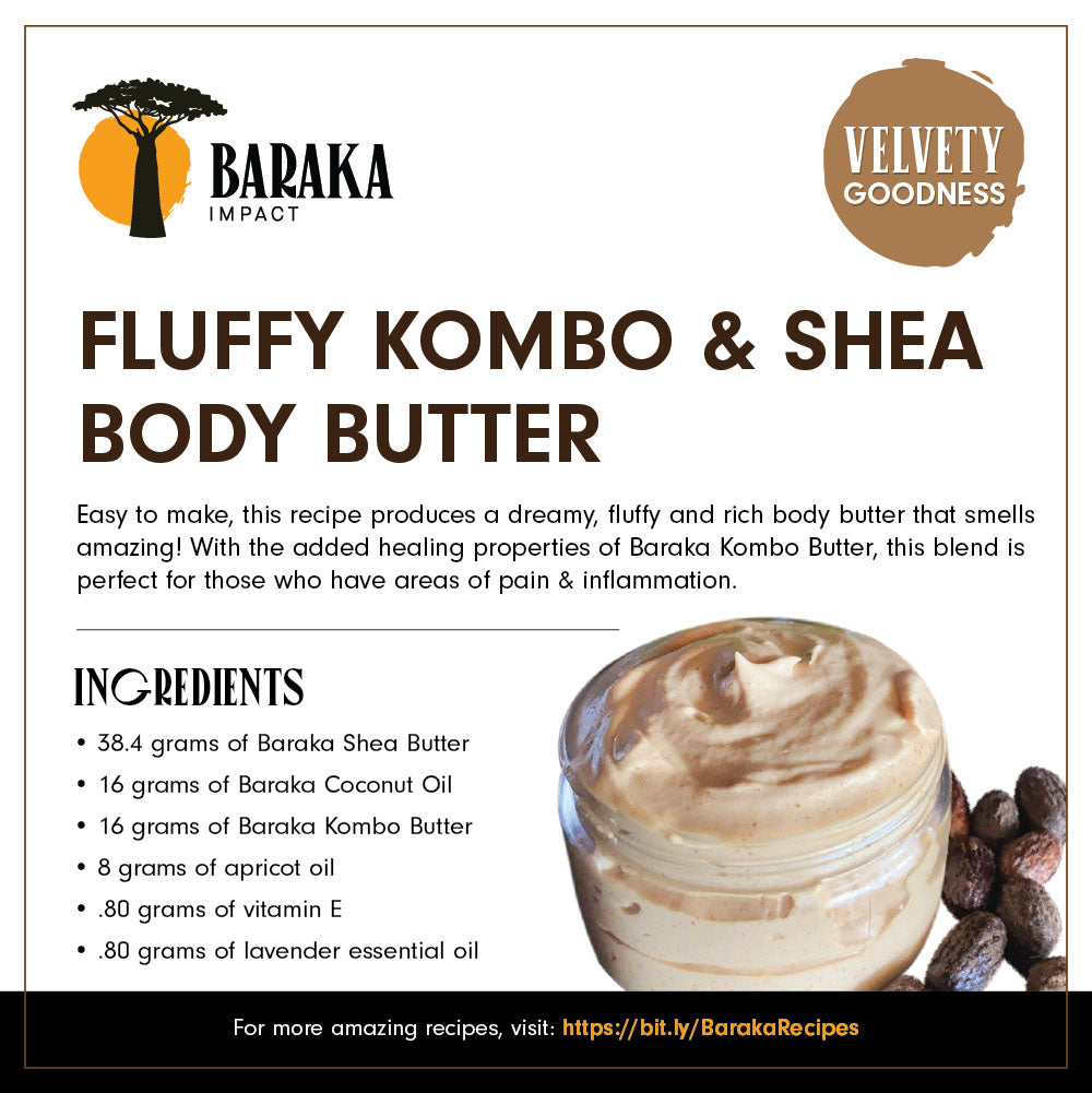 Fluffy Kombo And Shea Body Butter Recipe