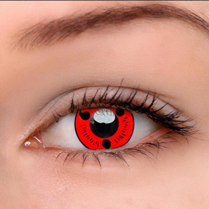 Halloween Red Sasuke Uchiha Colored Contact Lenses Beauon