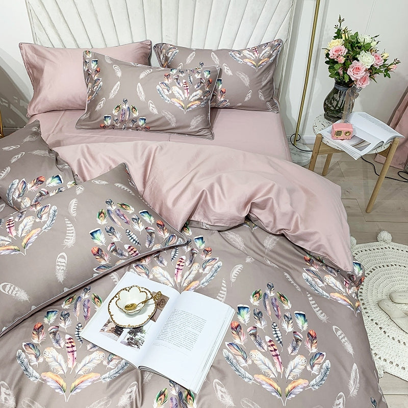 Luxurious Feathers Soft Egyptian Cotton Bedding Set Yedwo Home Yedwo