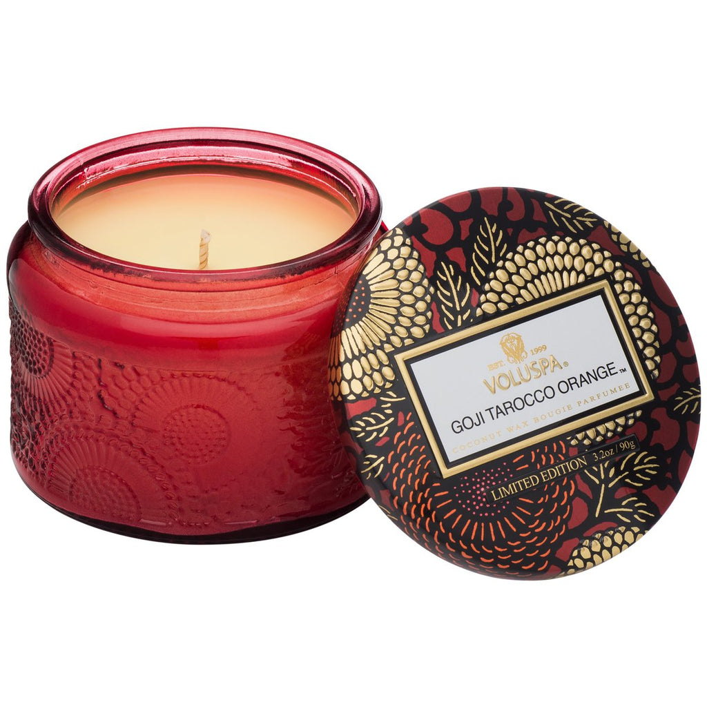 Voluspa Goji And Tarocco Orange Candle Collection Bungalow 123