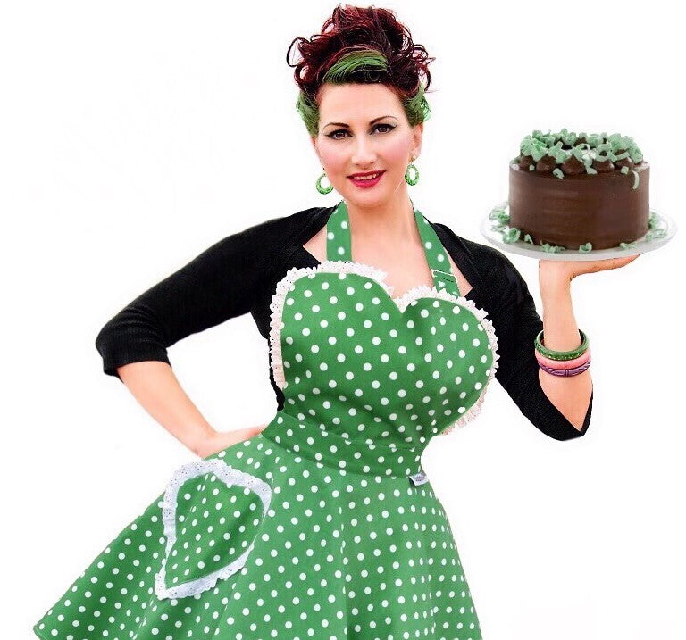 Retro Inspired Polka Dot Aprons The Sundaygirl Company