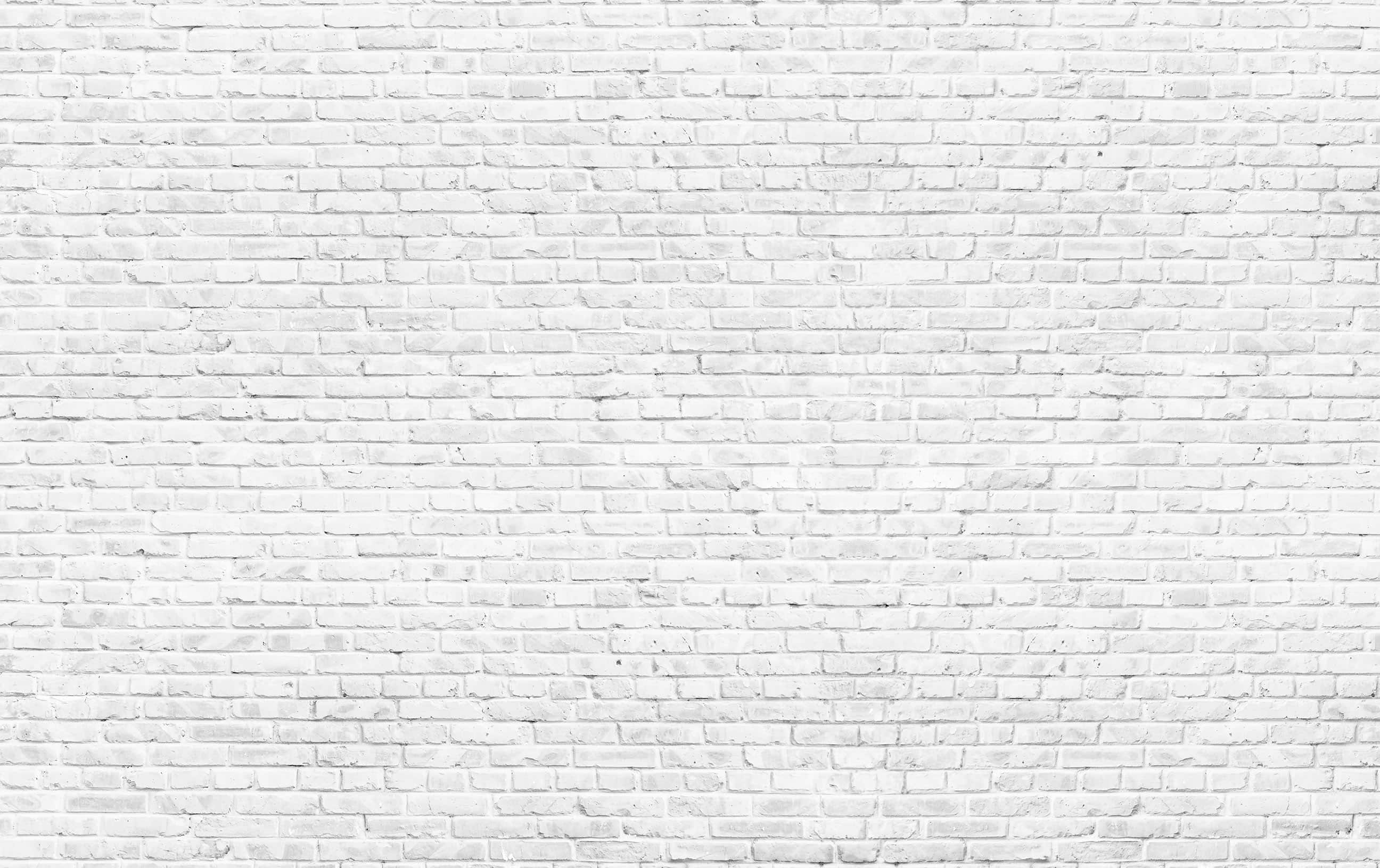 Aged Brick Effect Wall Mural White Washed Brick