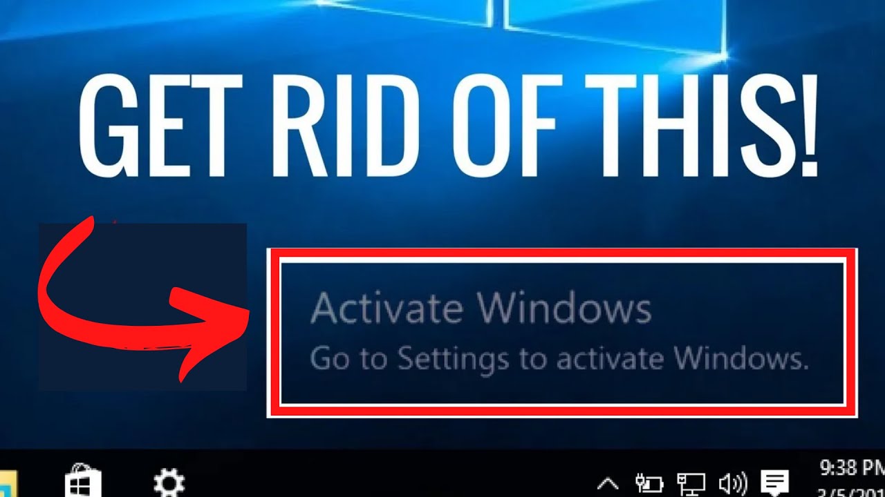 How To Remove Activate Windows 10 Watermark Permanently