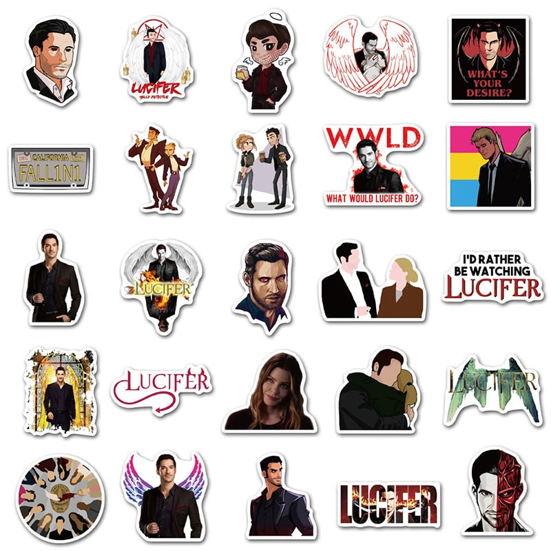 Lucifer Season Classic Tv Show Stickers Arothy