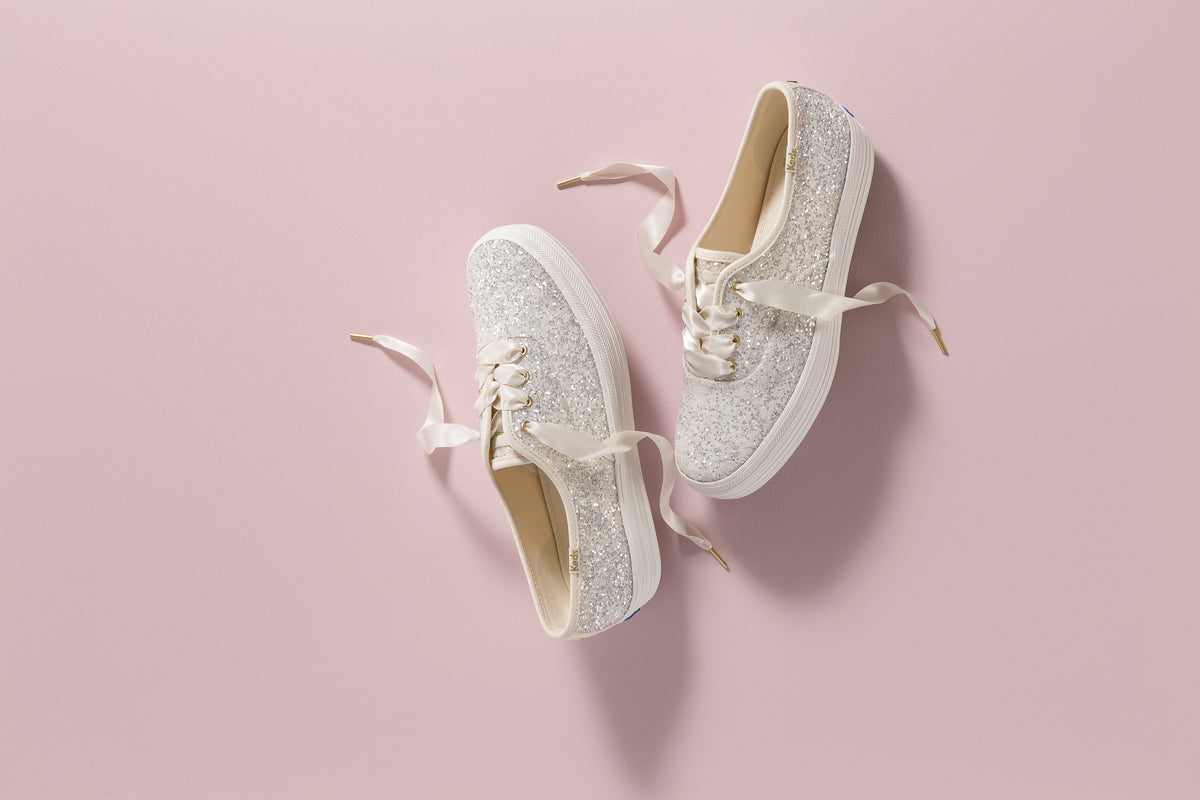 Womens Keds Kate Spade New York Triple Glitter Cream Keds Aust