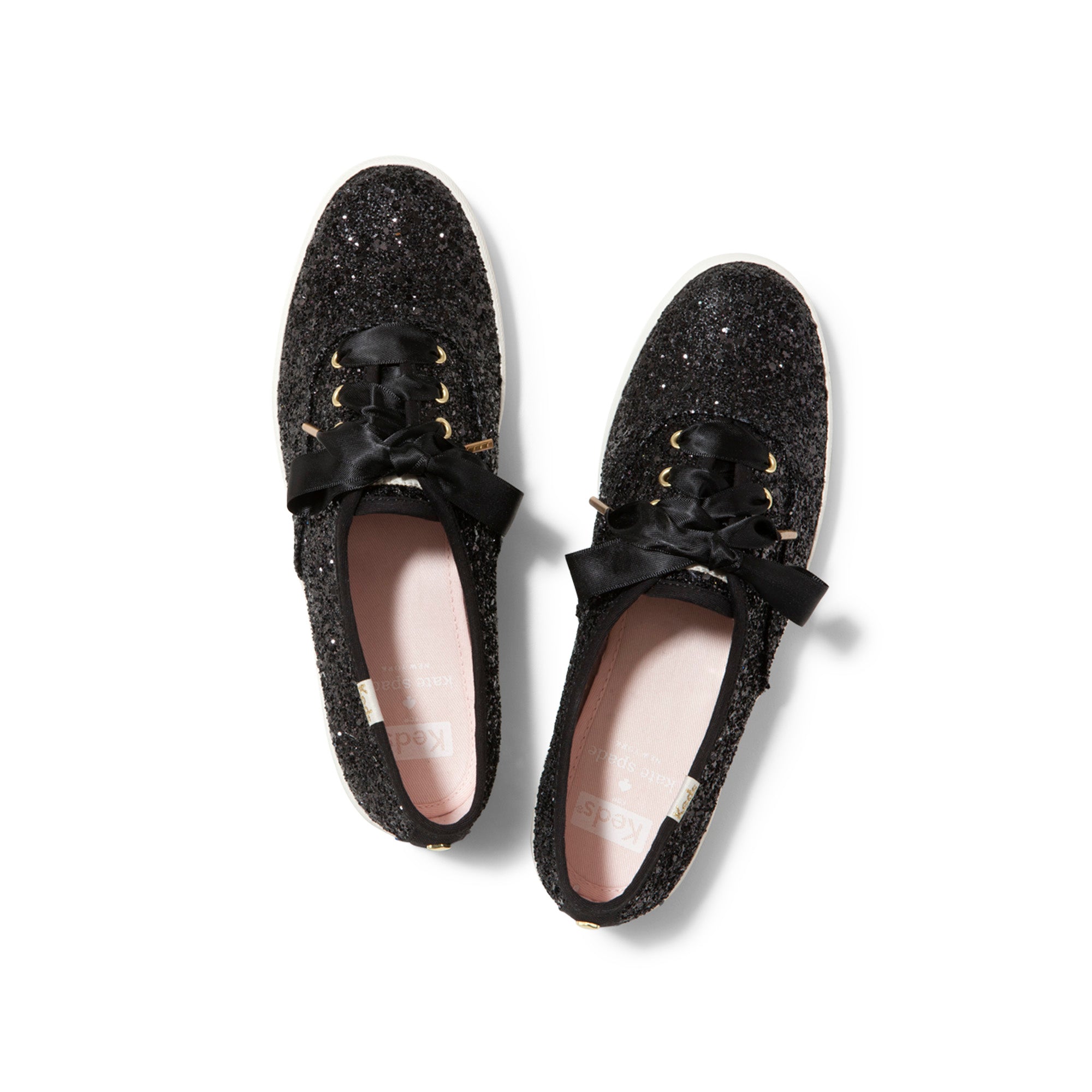 Arriba 74 Imagen Kate Spade Keds Glitter Black Vn