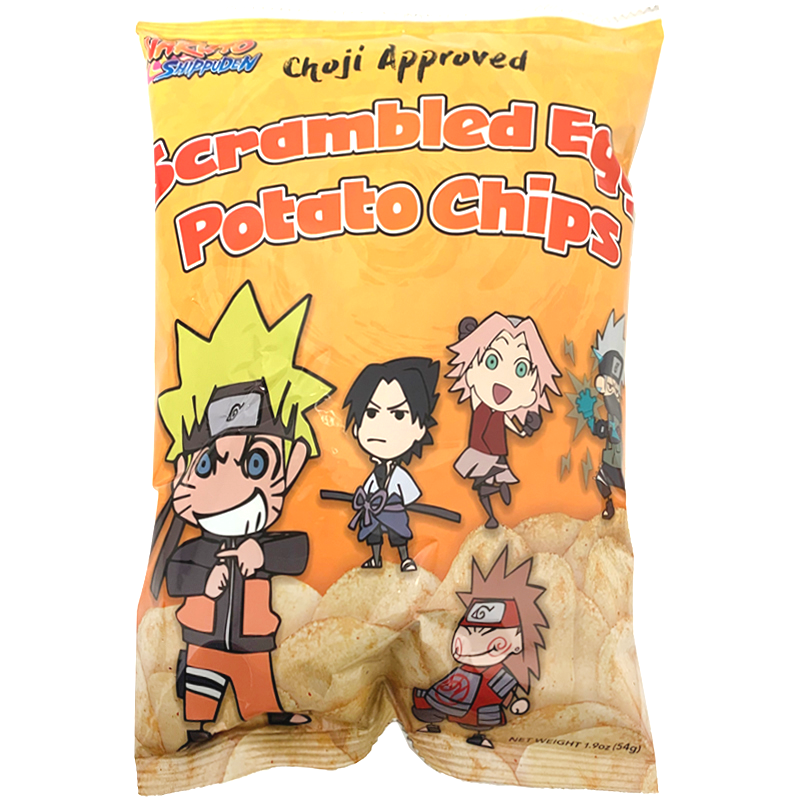 Naruto Shippuden Scrambled Egg Potato Chips 54g Sweets And Geeks