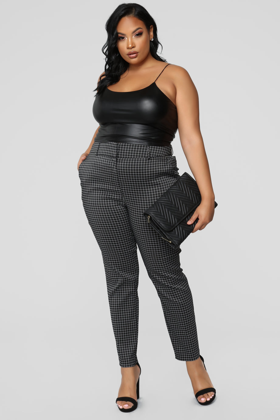 Kiki Pleather Cropped Top Black Fashion Nova