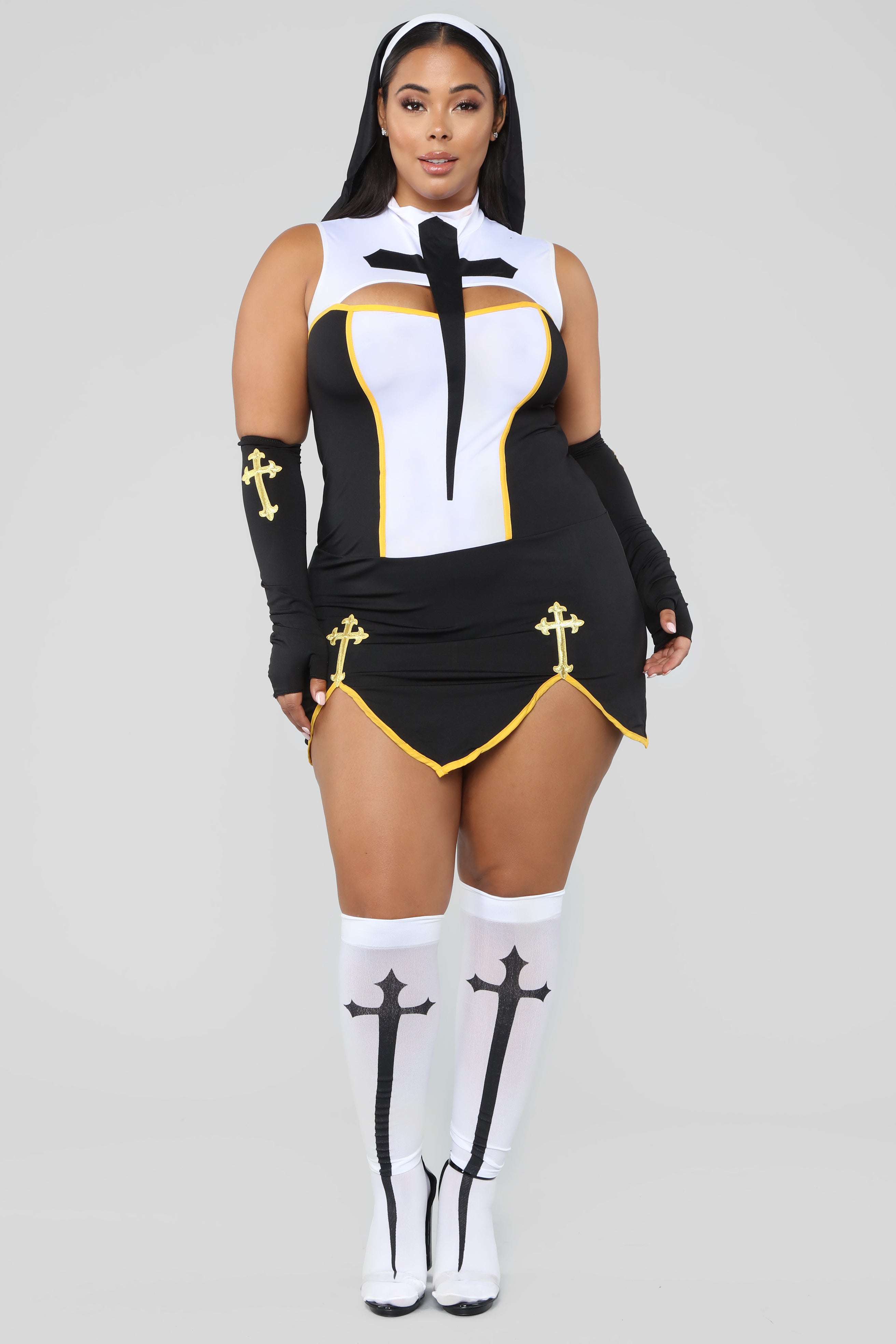 Bad Habits Nun Costume Blackcombo