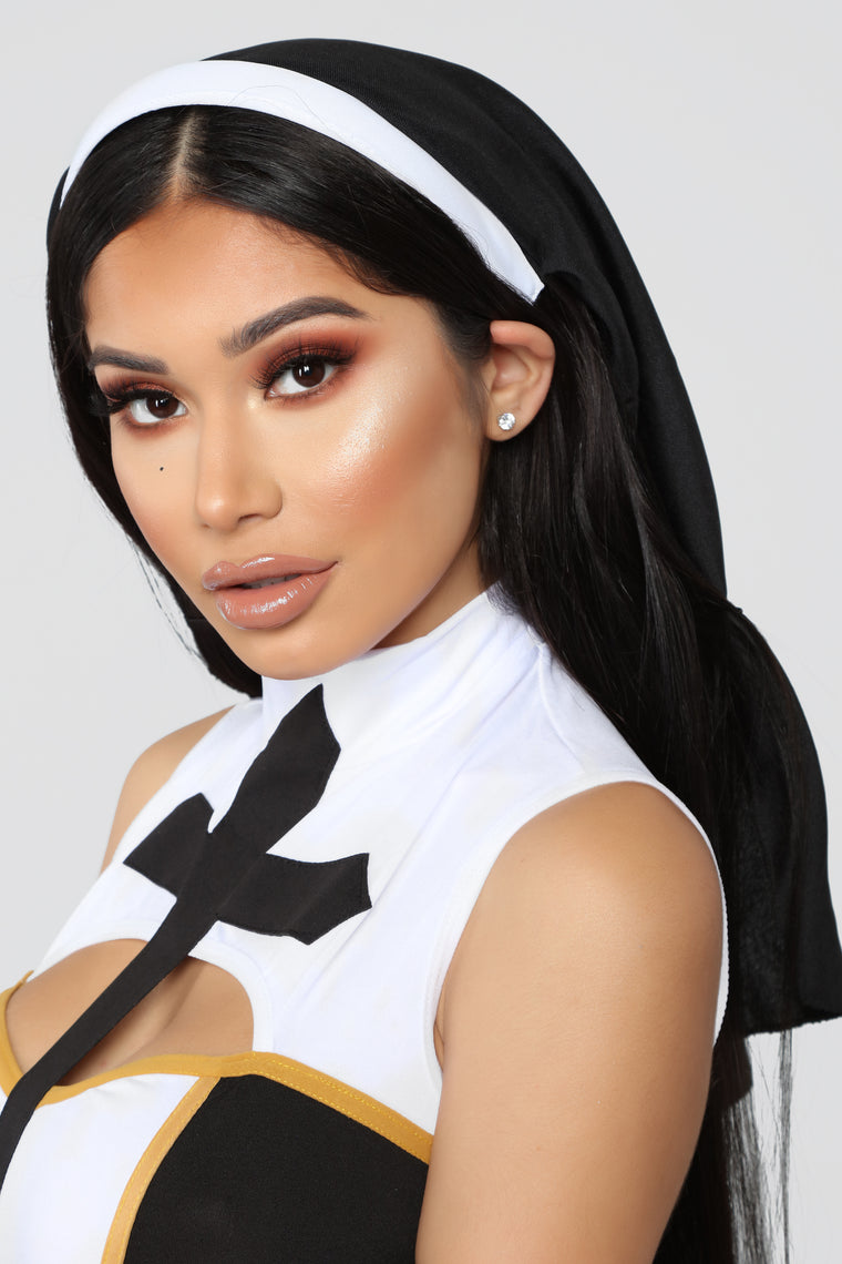 Bad Habits Nun Costume Blackcombo Seasonal Fashion Nova