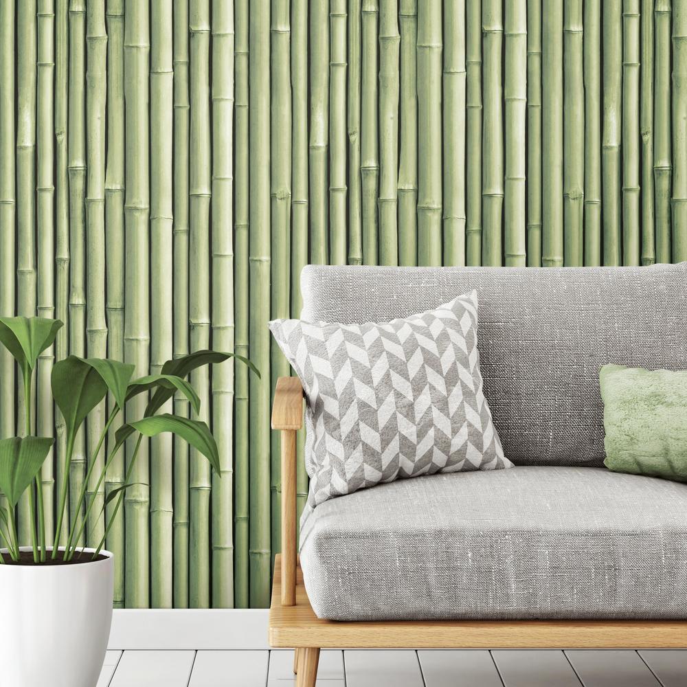 Bamboo Peel And Stick Wallpaper