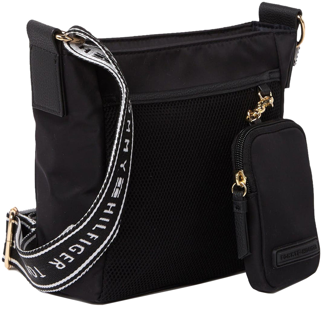 Tommy Hilfiger Nylon Crossbody Bag In Black