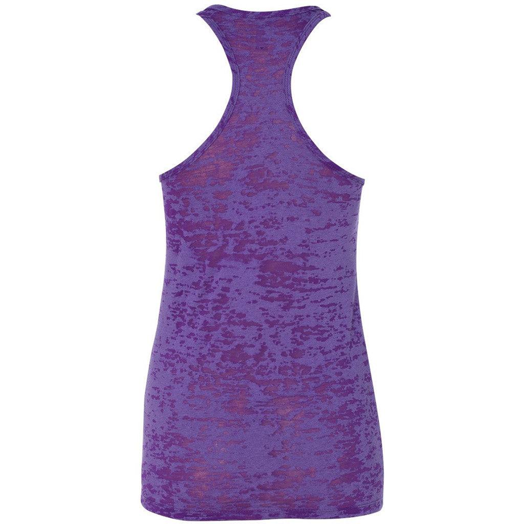 Next Level Womens Purple Rush Burnout Racerback Tank