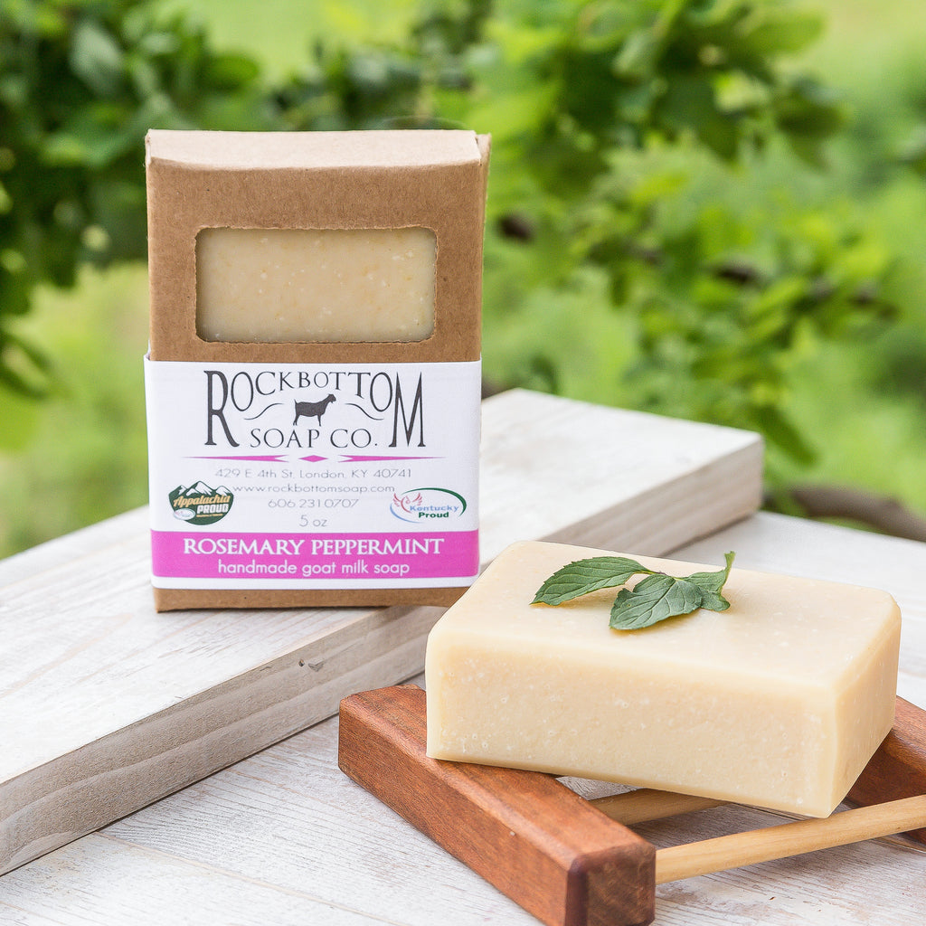 Rosemary Peppermint Goat Milk Soap Rock Bottom Soap