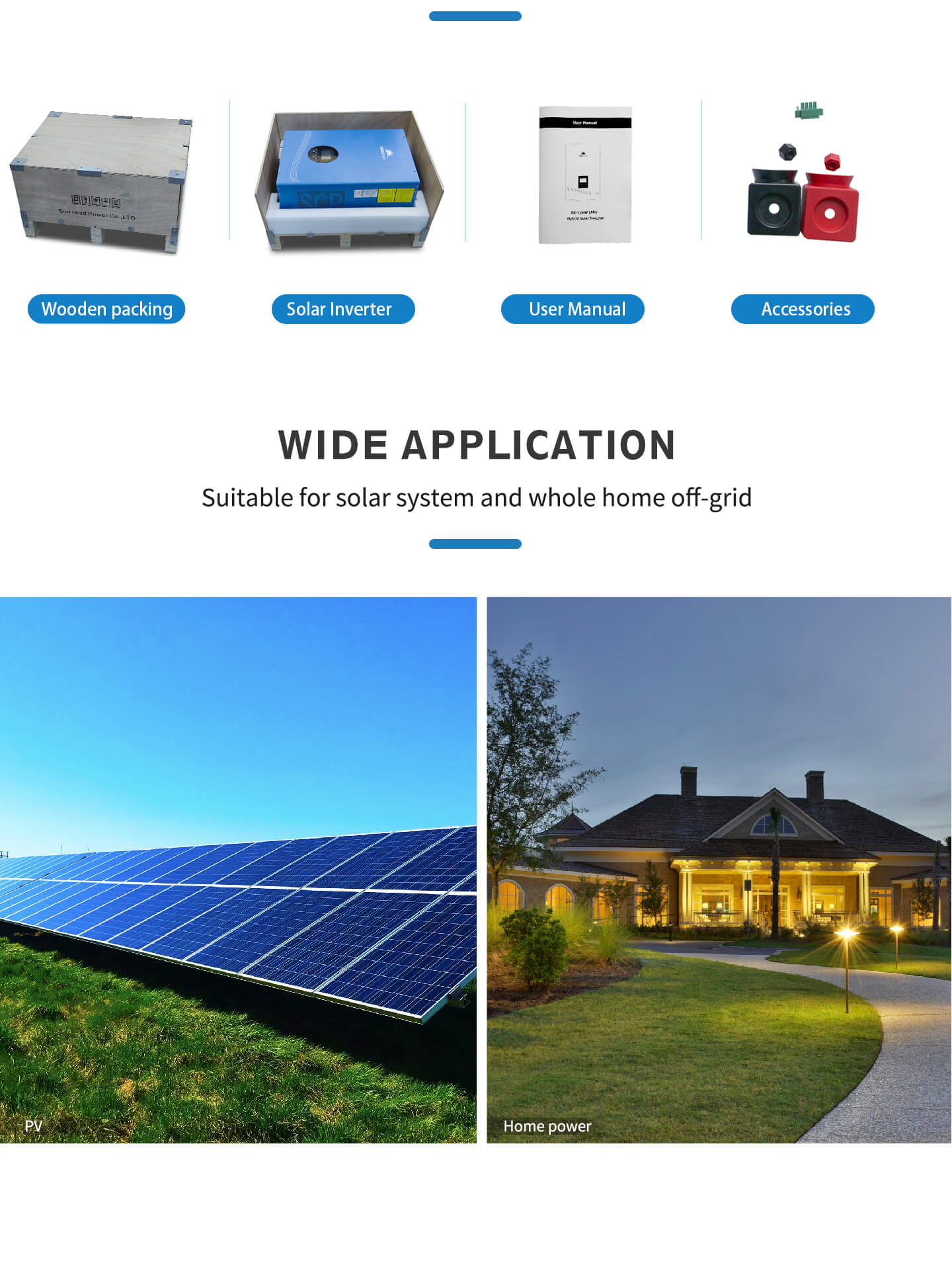 8kw Hybrid Solar Inverter Pure Sine Wave Inverter For Home Ul1741