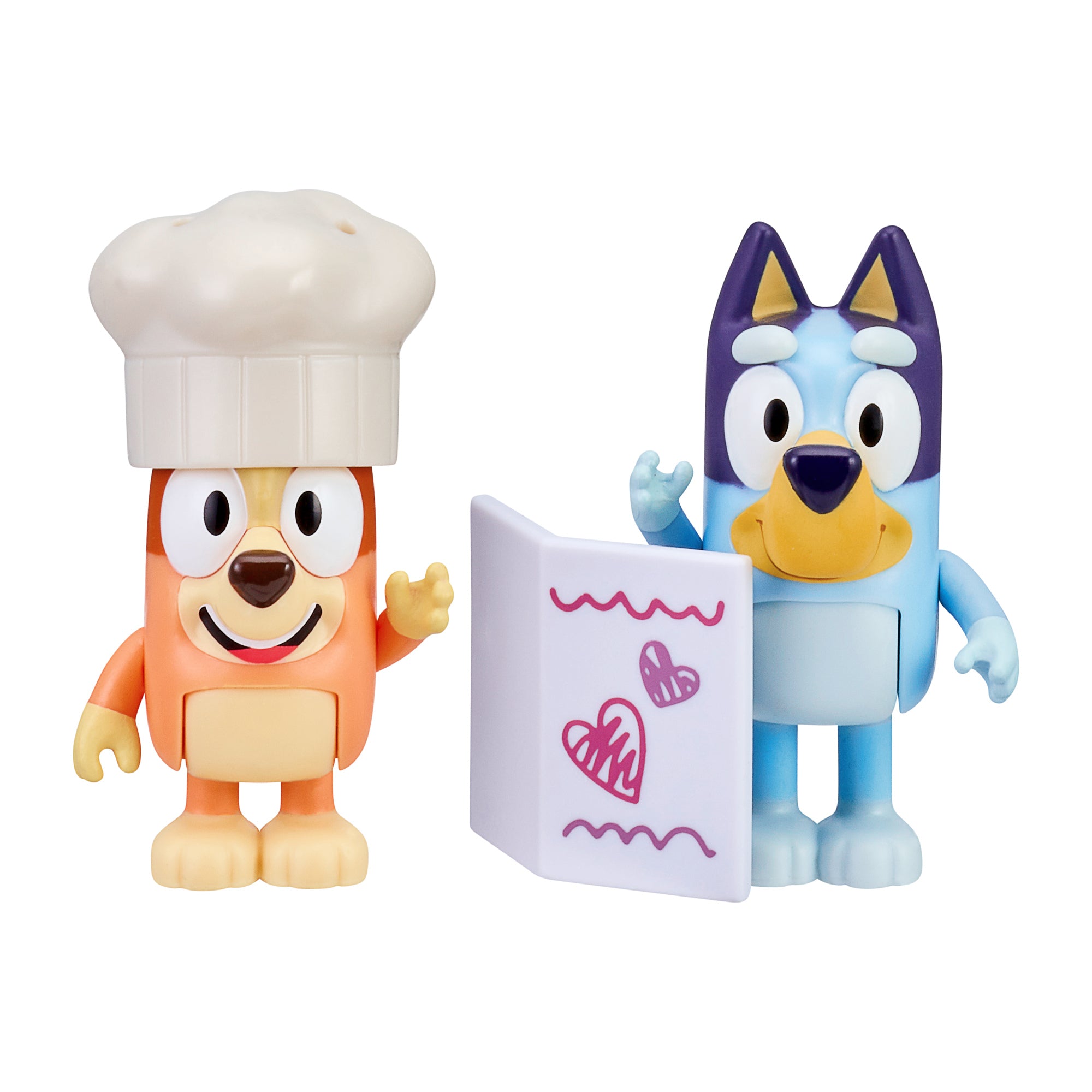 Bluey Fancy Restaurant 2 Pack Bluey And Bingo Articulated Figures