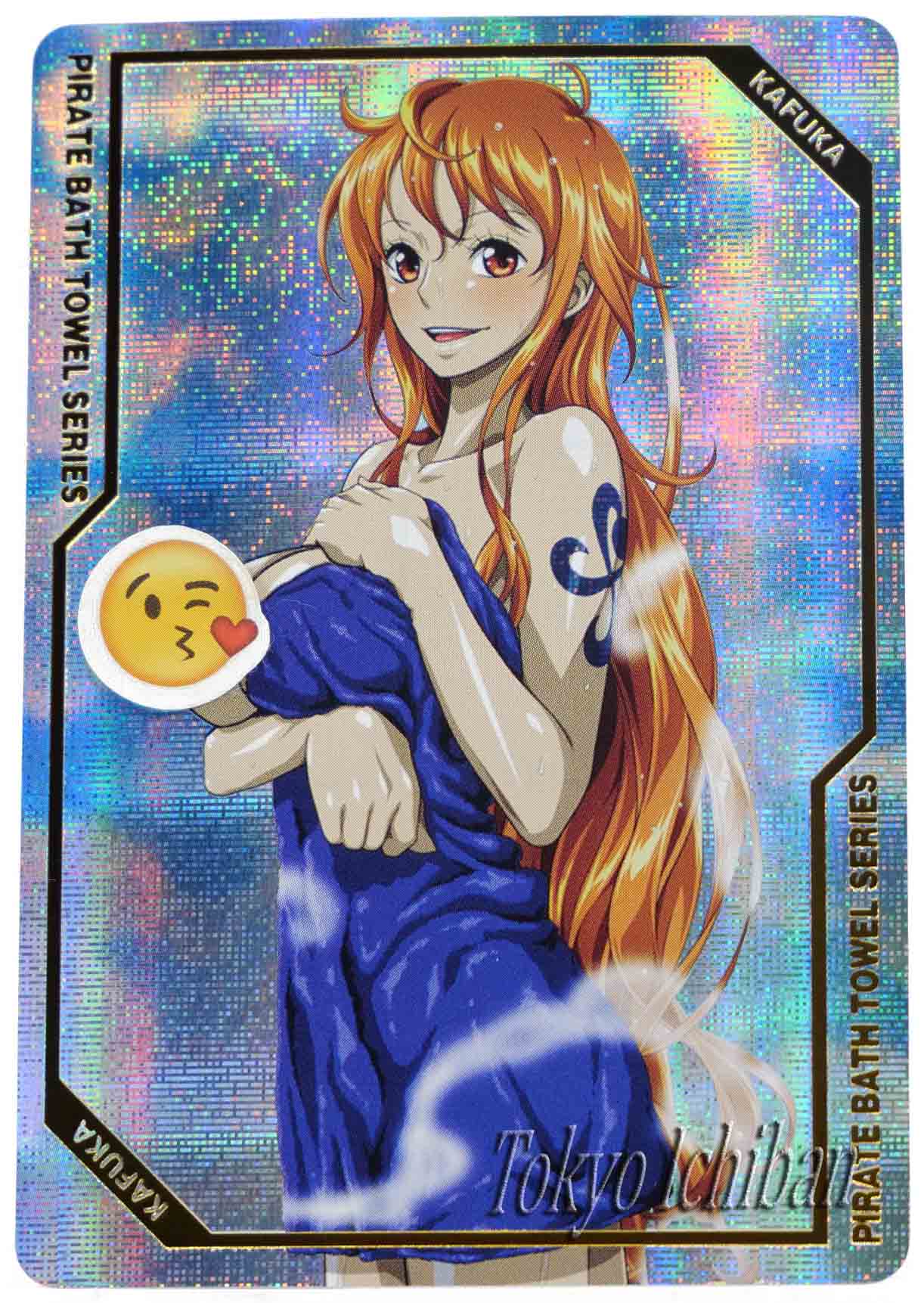 One Piece Sexy Card Nami Towel Bath Edition Tokyo Ichiban