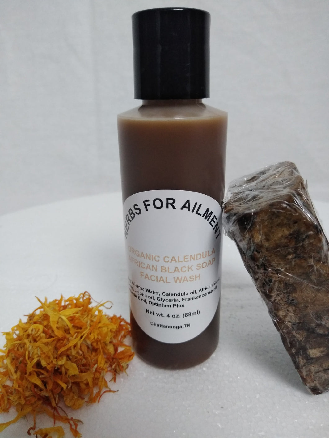 Organic Calendula Black Soap Facial Cleansing Wash Phoenix Lynn