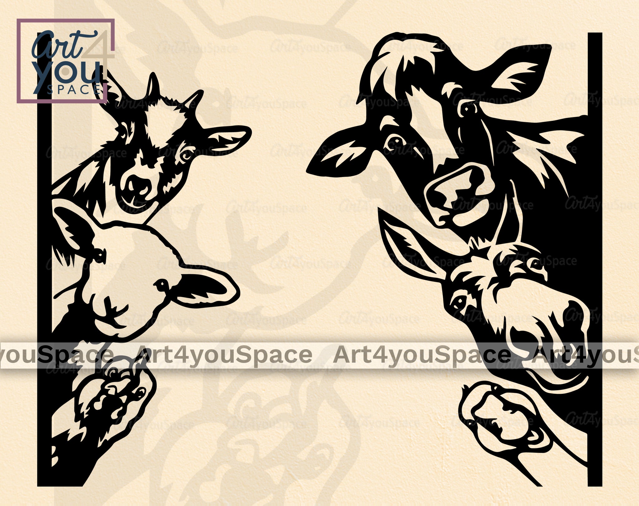 Farm Animal Svg Digital File Farm Svg Cow Svg Sheep S