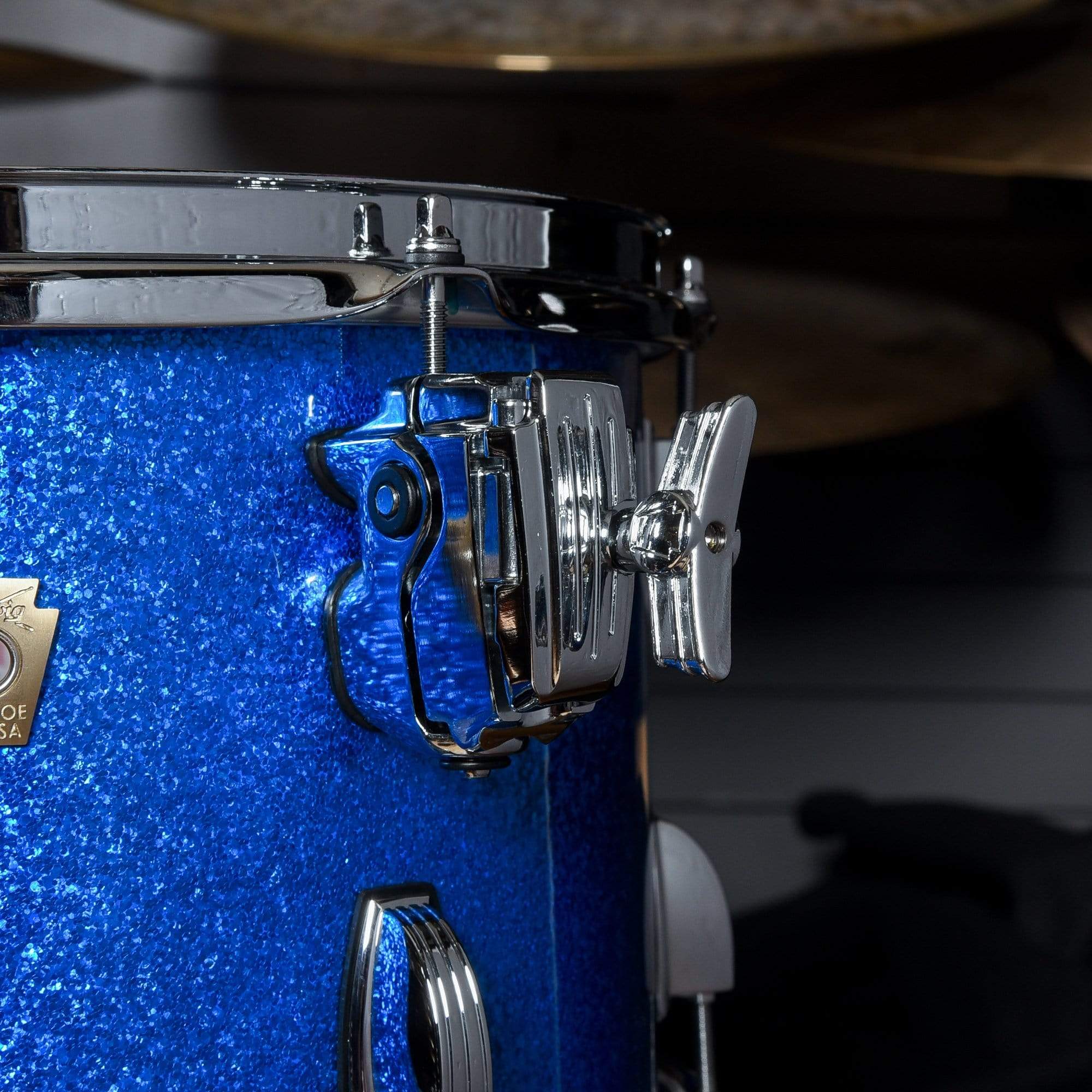 Ludwig Classic Maple 121420 3pc Drum Kit Blue Sparkle Chicago