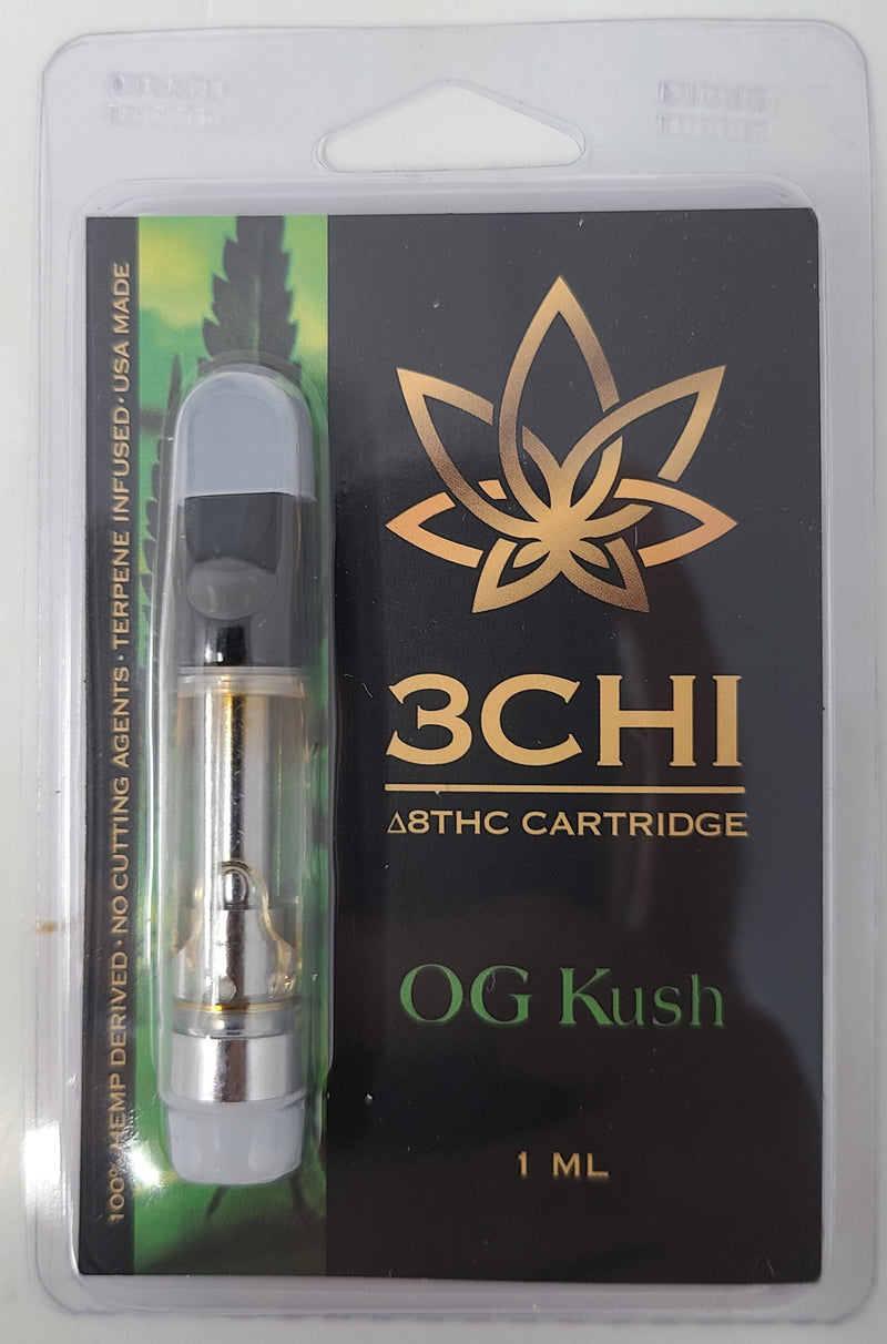 3chi Delta 8 Cartridges 1 Ml Thv Distribution Inc