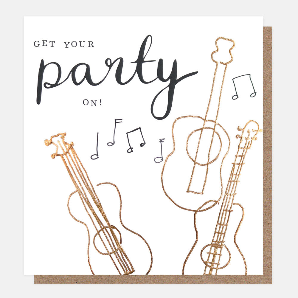 Party Guitars Birthday Card Caroline Gardner Reviews On Judgeme
