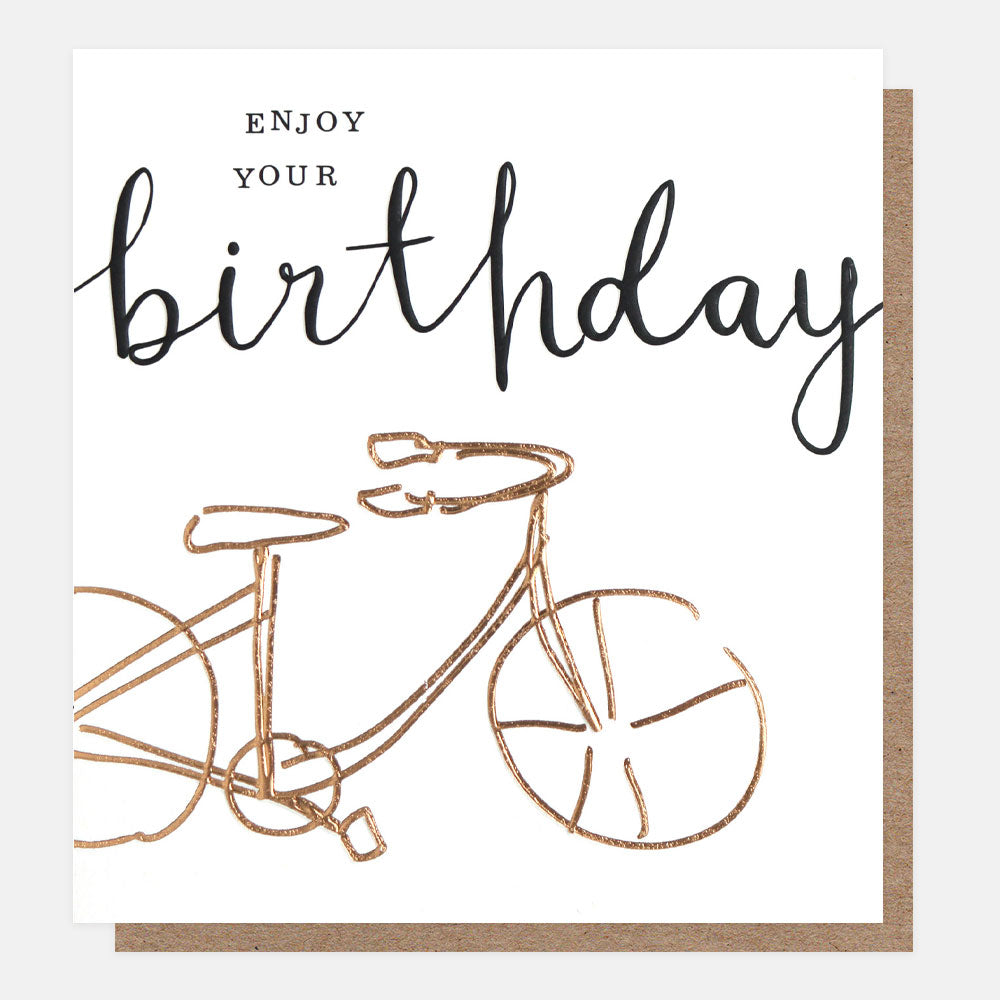 Gold Bicycle Birthday Card Caroline Gardner Reviews On Judgeme