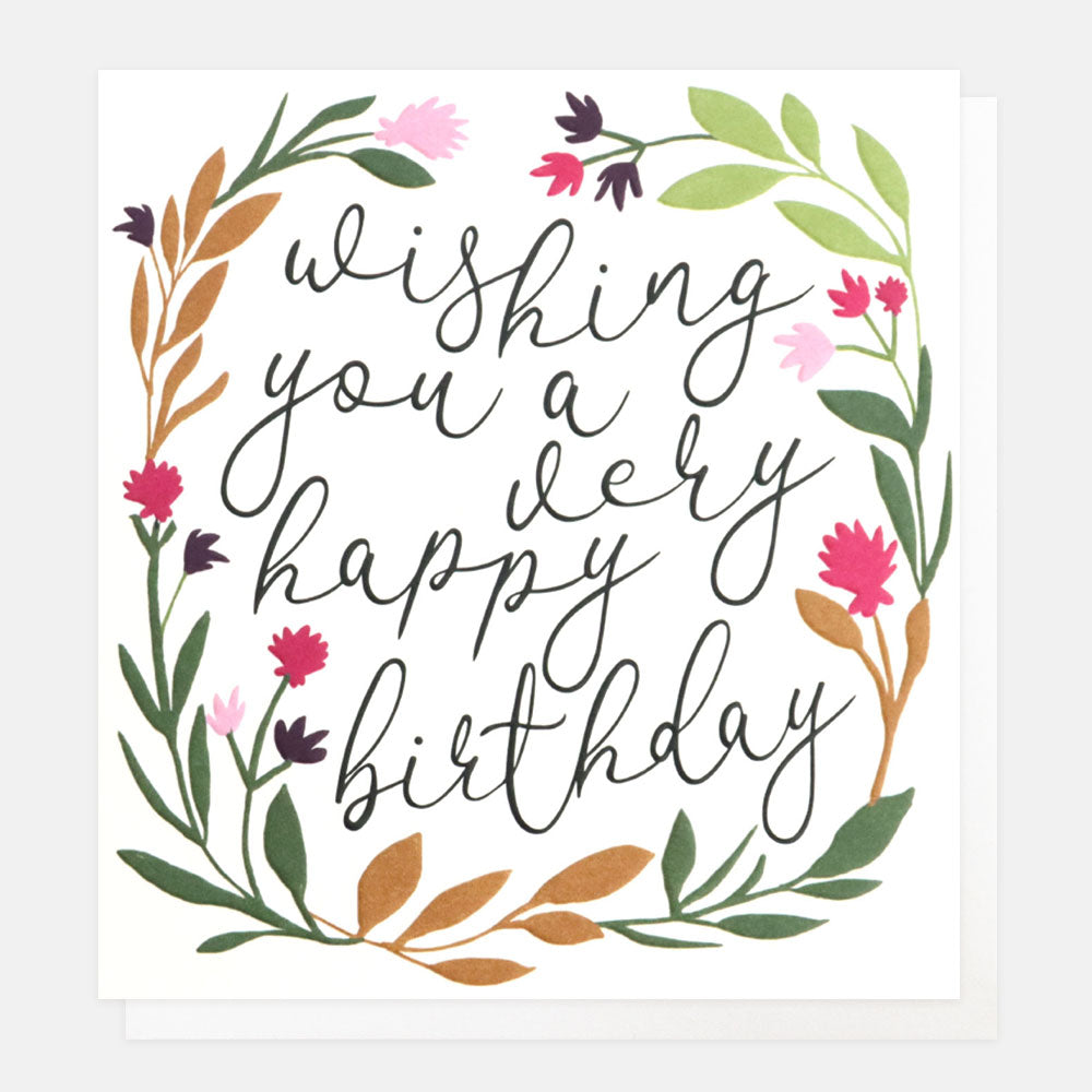 Meadow Wreath Birthday Card Caroline Gardner Reviews On Judgeme