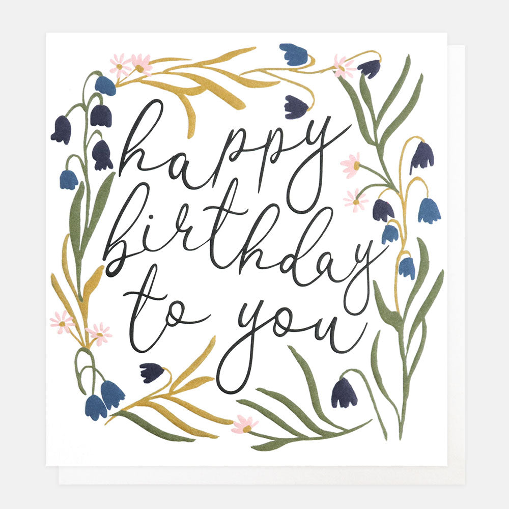 Bluebell Wreath Birthday Card Caroline Gardner Reviews On Judgeme