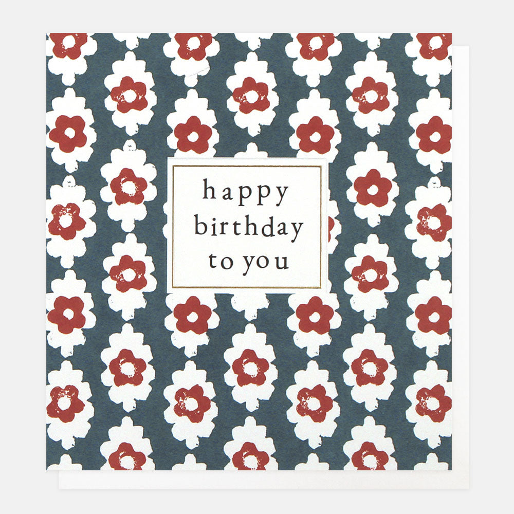 Geo Floral Birthday Card Caroline Gardner Reviews On Judgeme