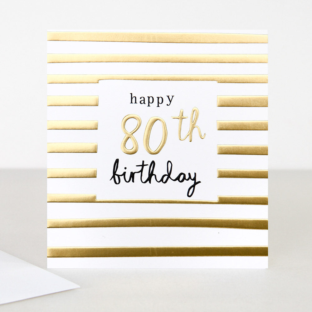 Gold 80th Birthday Card Caroline Gardner Reviews On Judgeme