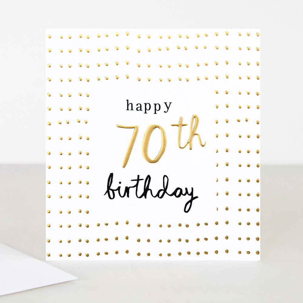 Gold 70th Birthday Card Caroline Gardner Reviews On Judgeme