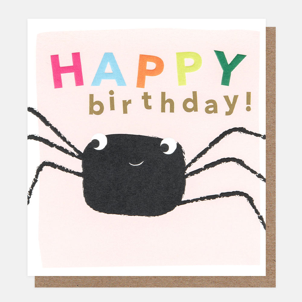 Happy Birthday Spider Birthday Card Caroline Gardner Reviews On