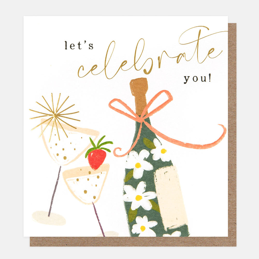 Celebrate Bottle And Glasses Card Caroline Gardner Reviews On Judgeme