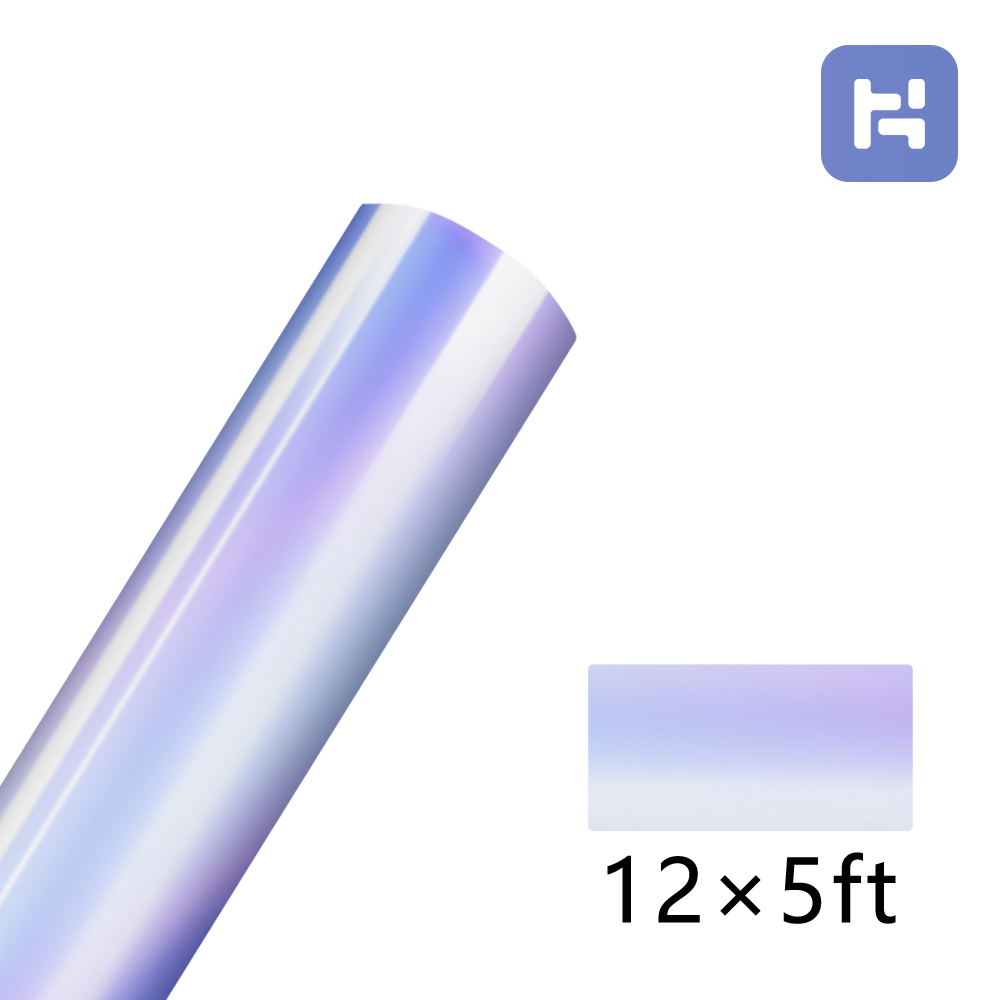 【big Sale50off】htvront Holographic Adhesive Vinyl Roll 12 X 5 Ft