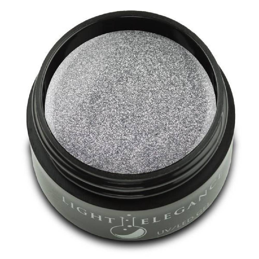 Light Elegance Uvled Glitter Gel Silver Sparkle 804 Skyline Beauty