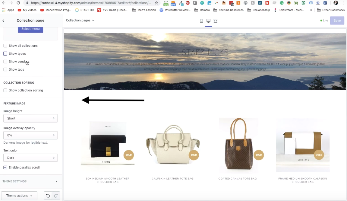 How To Set Up A Collection In Shopify Sunbowl