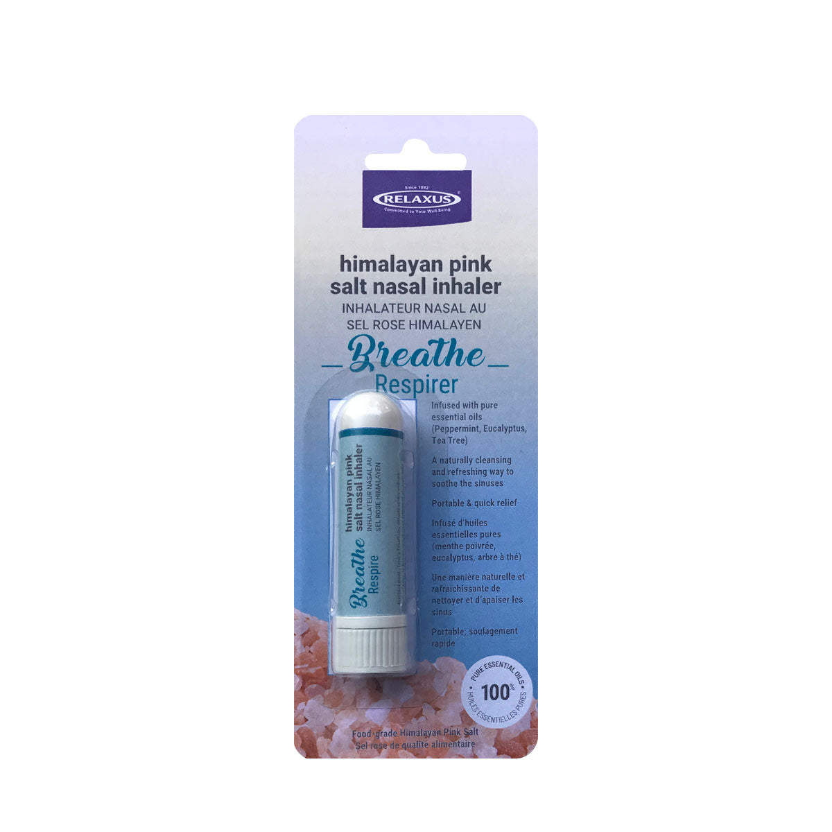 Wholesale Himalayan Pink Salt Nasal Inhaler Essential Oils