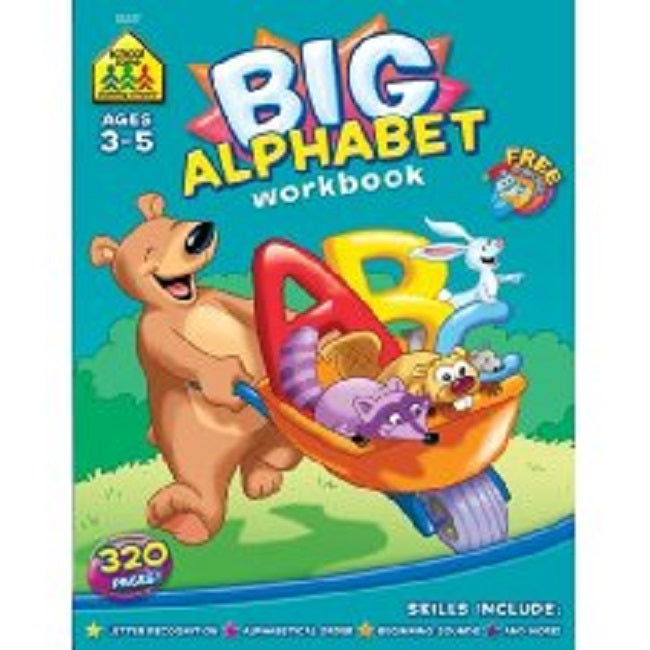 School Zone Big Alphabet P K Workbook Ages 3 5