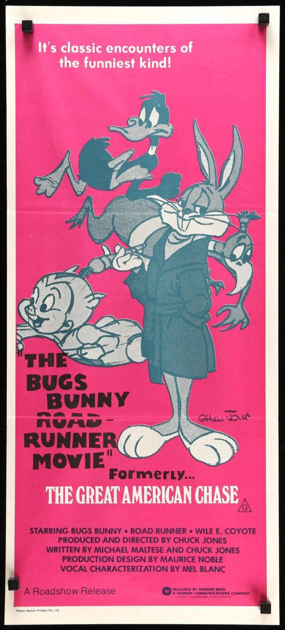 The Bugs Bunny And Road Runner Movie 1979 Vintage Movie Poster