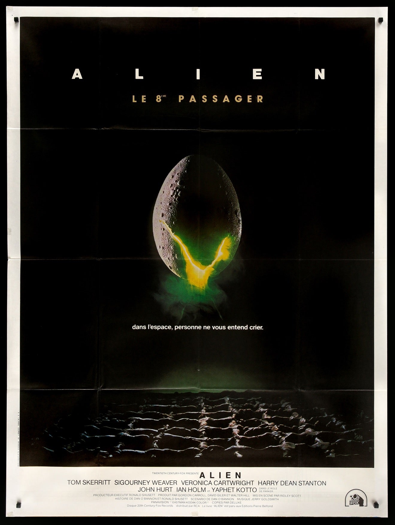 Alien 1979 Original French Grande Movie Poster Original Film Art