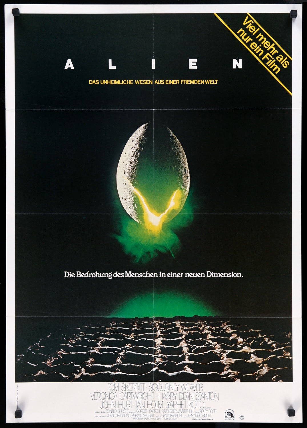 Alien 1979 Original German A1 Movie Poster Original Film Art