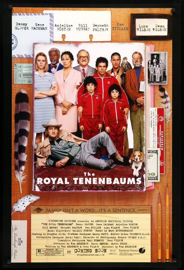 The Royal Tenenbaums 2001 Póster Original De La Película De Una Hoja