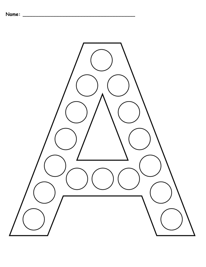 104 Alphabet Do A Dot Printables Uppercase And Lowercase Supplyme