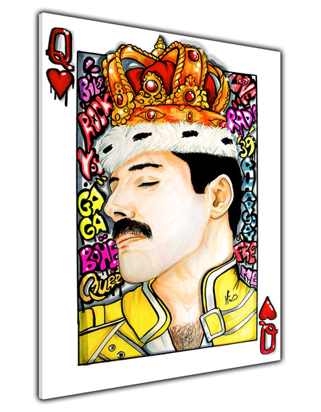 Freddy Mercury Queen Of Hearts Canvas Print Mister Mistry Online