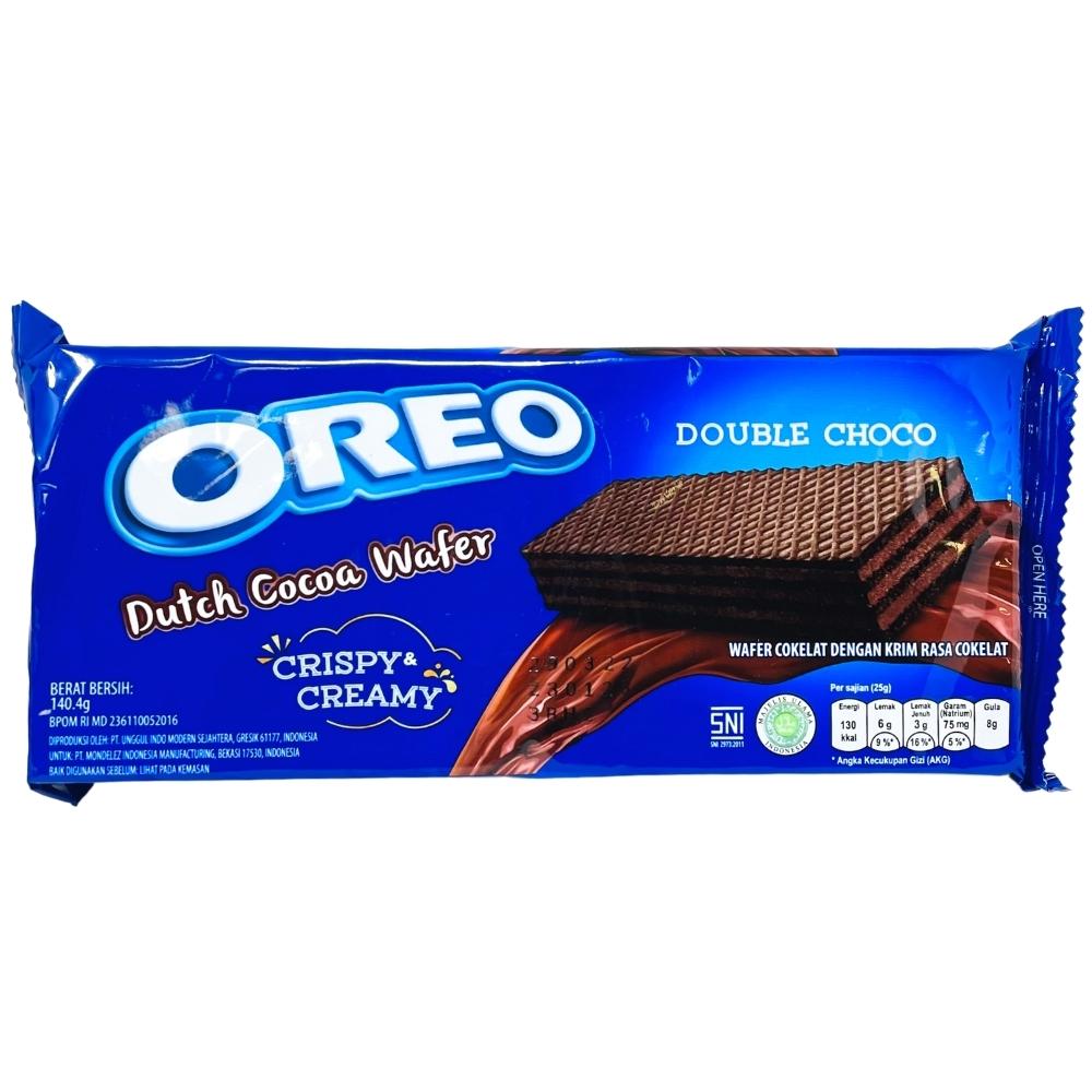 Oreo Dutch Cocoa Wafer Double Choco Indonesia 1404g 24 Pack