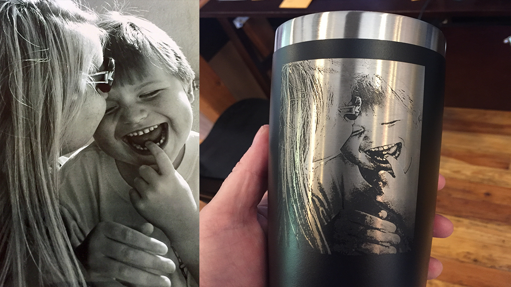 Laser Engraved Stainless Steel Tumbler Mefford Jewelers