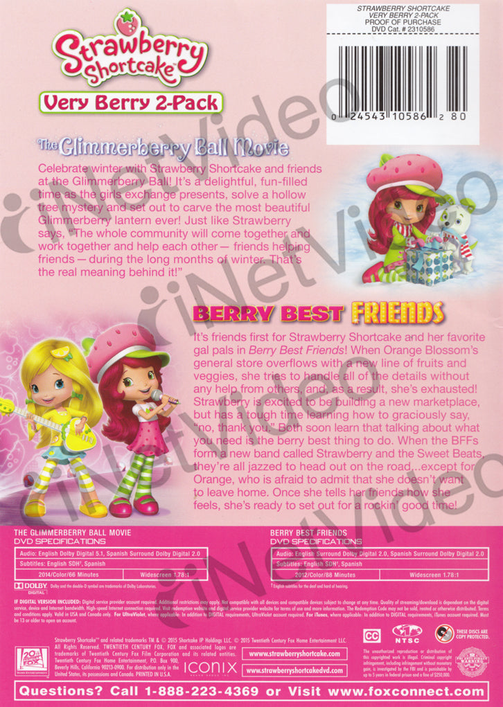 Strawberry Shortcake Very Berry 2 Pack The Glimmerberry Ball Movie