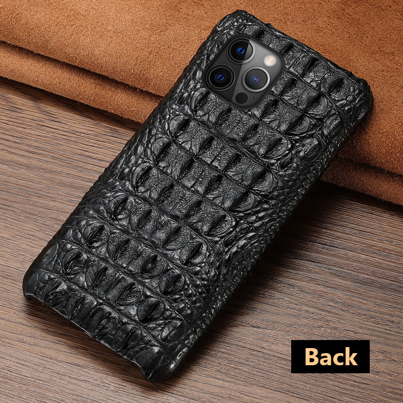 I Idea Handmade Luxury Crocodile Skin Genuine Leather Case Cover