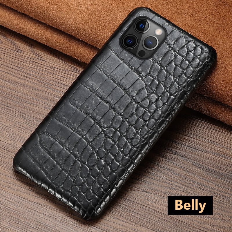 I Idea Handmade Luxury Crocodile Skin Genuine Leather Case Cover